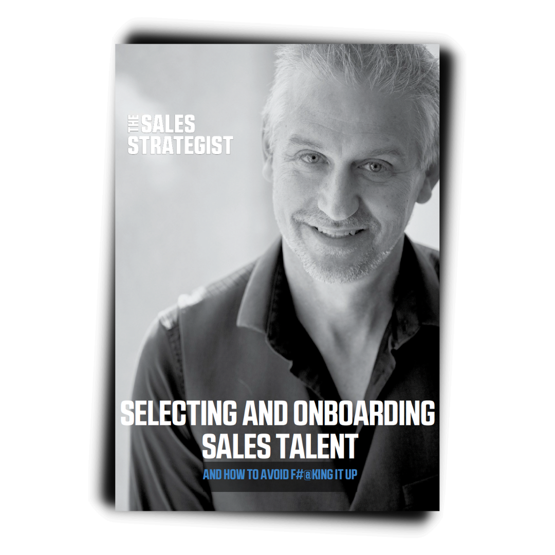 Free eBook - Selecting and Onboarding Sales Talent The Sales Strategist